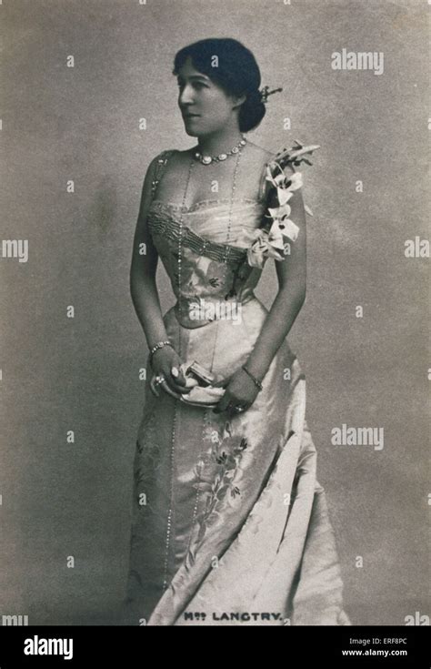 Lillie Langtry Portrait Of The British Actress Mistress Of Edward Stock Photo 83314740 Alamy