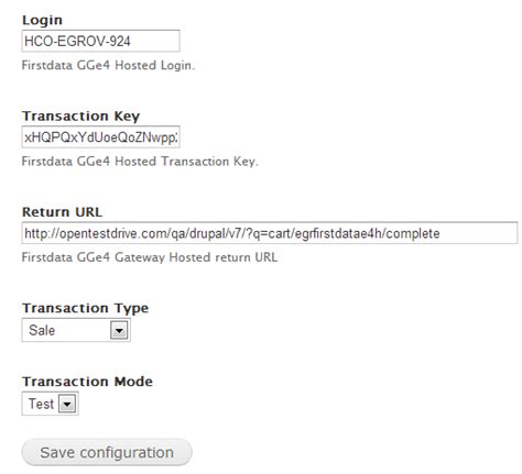 Drupal Ubercart Payeezy First Data GGe4 Hosted Solution Module Drupal Modules