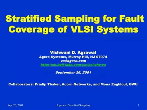PPT Stratified Sampling For Fault Coverage Of VLSI Systems PowerPoint Presentation ID 6777148