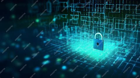 Premium Ai Image Lock On Circuit Pattern Concept Of Data Security And