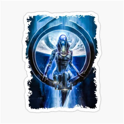 Mass Effect Tali Sticker For Sale By Nordicshanyu Redbubble