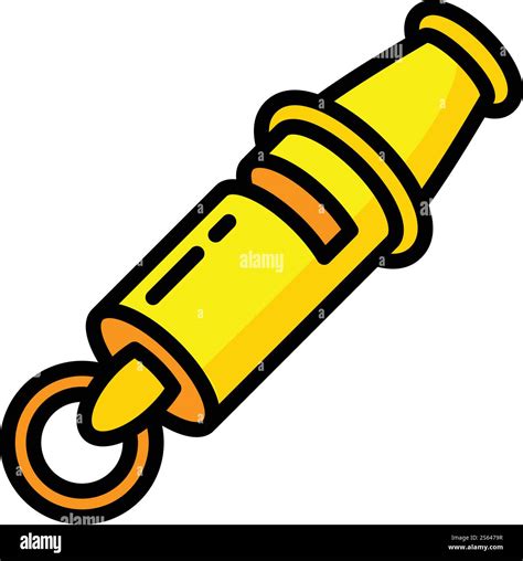 Retro Whistle Icon Outline Retro Whistle Vector Icon For Web Design Isolated On White