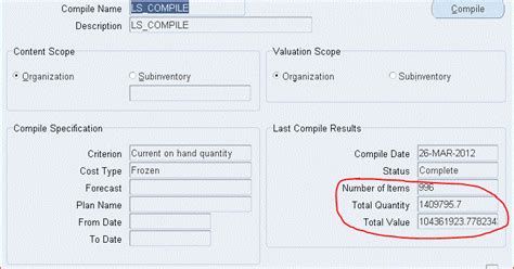 Oracle SCM R12 Cycle Counting