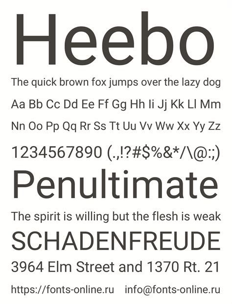 Heebo Font