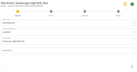Sumo Logic Actions Lucidum