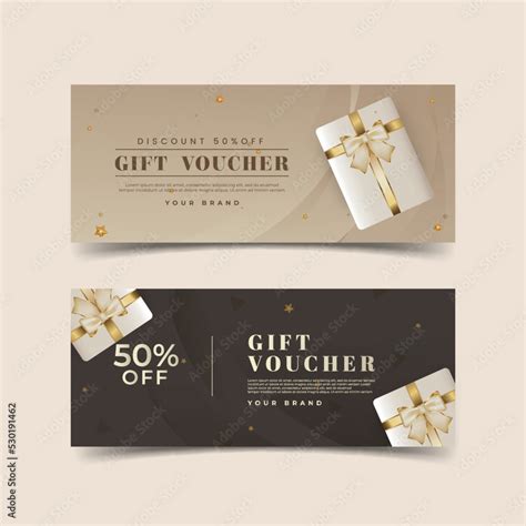 쿠폰 템플릿 골든 스타일 Stock Vector Adobe Stock