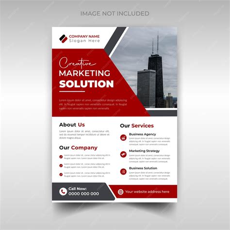 Premium Vector Corporate Business Flyer Design And Brochure Cover Template