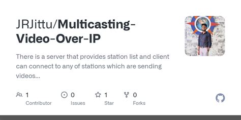 Github Jrjittumulticasting Video Over Ip There Is A Server That