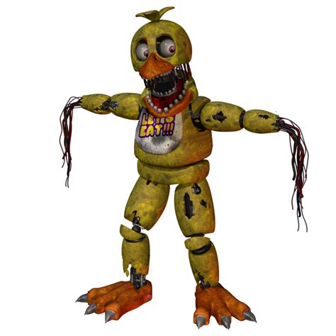 Fnaf Blender Withered Chica Render 3 By Tjtheredgator On Deviantart
