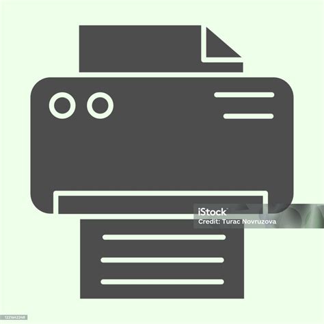 프린터 솔리드 아이콘입니다 흰색 배경에 사무실 레이저 제트 인쇄 기계 문말 스타일 그림 모바일 개념 및 웹 디자인에 대한 비즈니스 및 조직 표지판 벡터 그래픽 개념에 대한