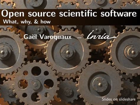 open source scientific software ppt