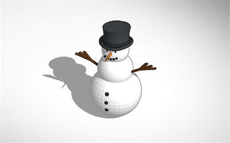 3d Design Snowman Tinkercad