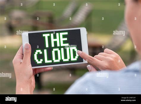 Sign Displaying The Cloud Business Overview Programs Used In Storing Accessing Data Over The