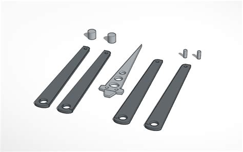 3d Design Butterfly Knife Tinkercad