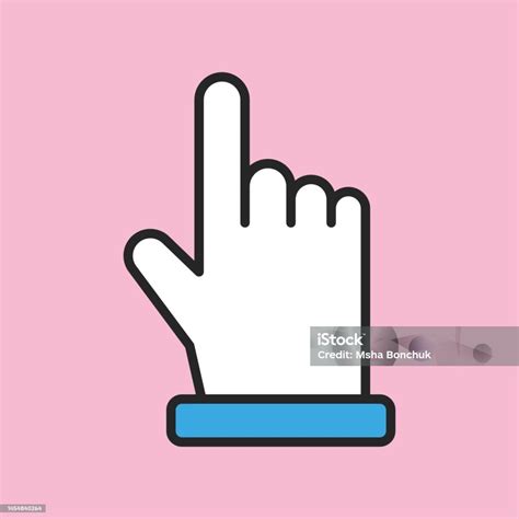 컴퓨터 마우스 커서 아이콘입니다 90 년대의 Pc 사용자 인터페이스 복고풍 스타일 오래된 디자인 벡터 그림 1980 1989 년에 대한 스톡 벡터 아트 및 기타 이미지