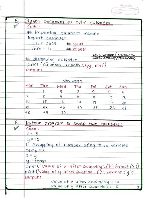 Basic Python Programs Handwritten Pdf Connect 4 Techs