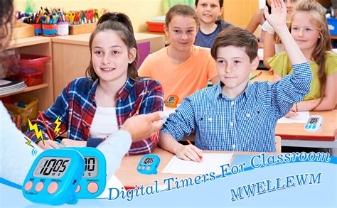 Amazon Com Kitchen Timer Packs Digital Timers For Classroom Small Magnetic Countdown