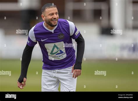 Man Like Hacks During A Celebrity Football Match At Edgar Street Football Stadium In Hereford