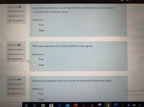 Solved Question 38 In Synchronous Detection Carrier Signal