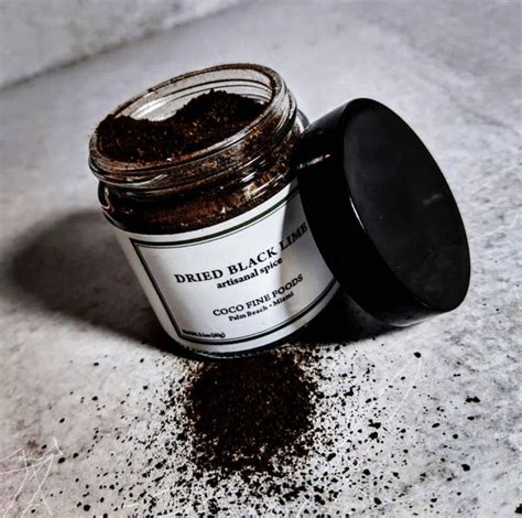 Black Lime Powder Dried Black Lime Coco Fine Foods