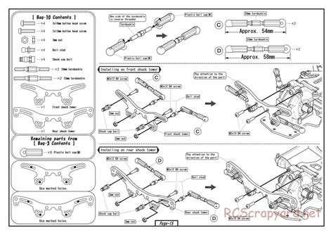 Yokomo Drift Package DPM SSG Instruction Manual DP DPMS RCScrapyard Radio Controlled