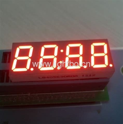 High Brightness 4 Digit 7 Segment Led Clock Display Various Character