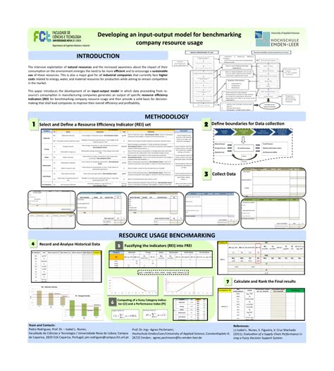 Pdf Developing An Input Output Model For Benchmarking Company