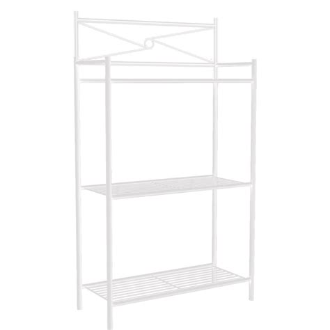 Kennedy Home 3 Shelf White Bathroom Rack Home And Things