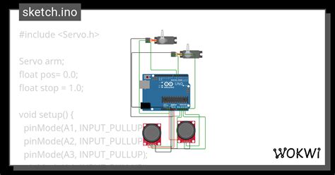 Servo And Joystick Wokwi Esp32 Stm32 Arduino Simulator