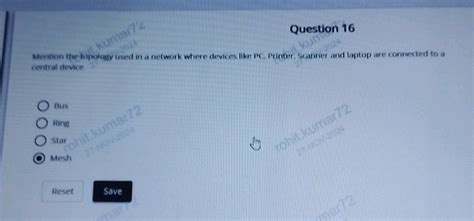 Question Mention The Topology Used In A StudyX