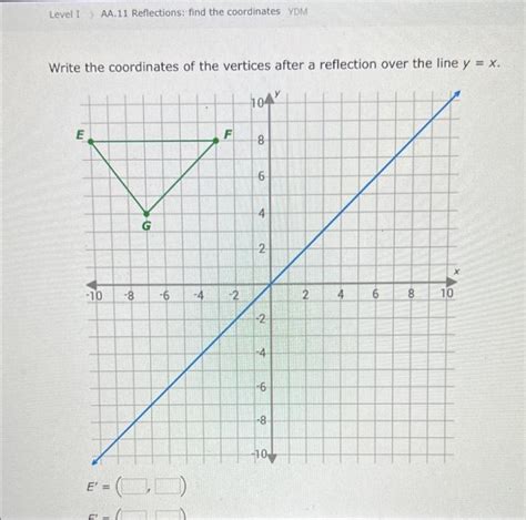 Solved Write The Coordinates Of The Vertices After A Chegg