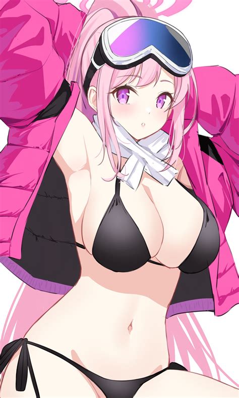 Rule 34 Arms Behind Head Bikini Blue Archive Eimi Blue Archive Eimi