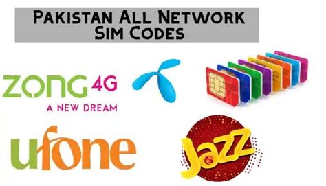 Pakistan All Networks Sim Codes List Artofit