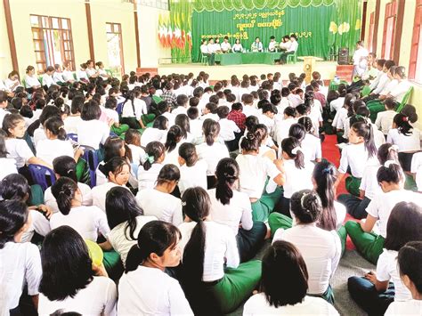 မြေပုံမြို့ အခြေခံပညာအထက်တန်းကျောင်းသဲတန်း၌ လူငယ်စကားဝိုင်း ကျင်းပ