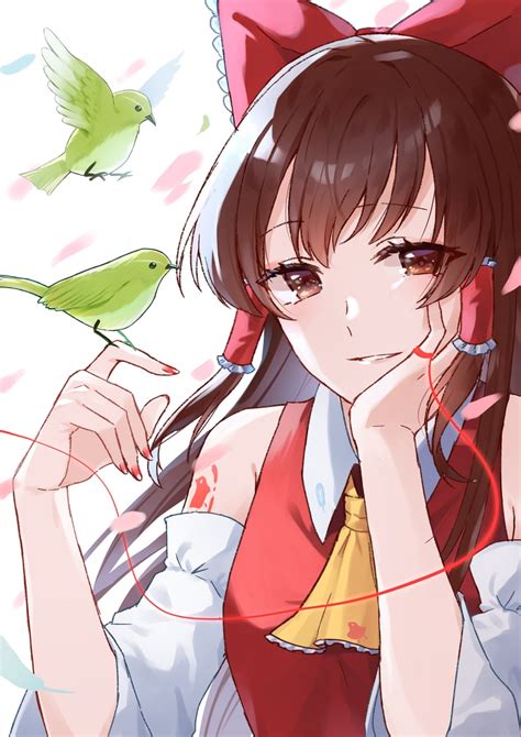 Hakurei Reimu Touhou Drawn By Nano Popo Danbooru