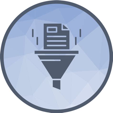 Data Filtering System Free Arrows Icons