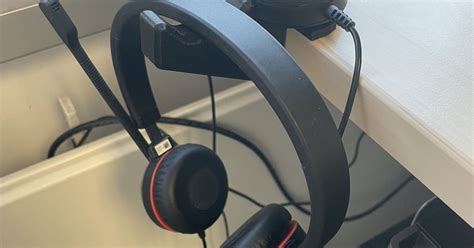 Headset Holder Jabra Evolve Ms Stereo By Jays Download Free Stl Model Printables Com