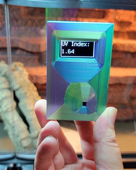 Reptile Uvb Meter 3d Printed With True Uv Sensor Usb C Charging Oled Display Hexware 3d Etsy