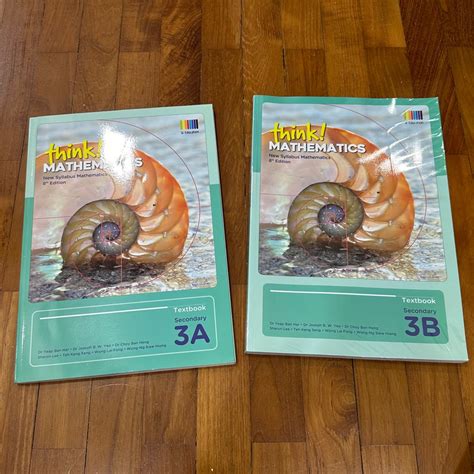 Secondary 3 Mathematics Textbook 3a And 3b Hobbies And Toys Books