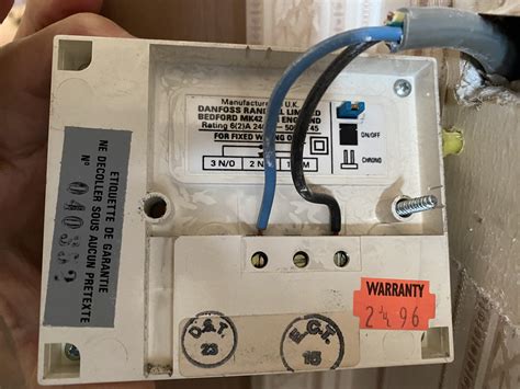 Replacing A Danfoss Thermostat — Heating Help The Wall