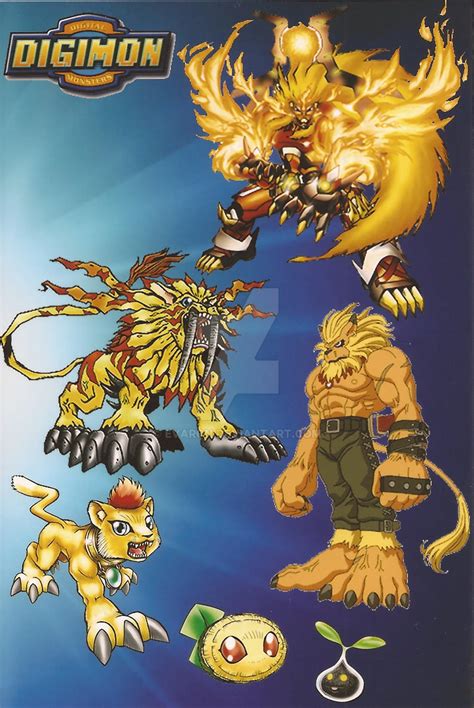 Leomon Evolutions Alternate Background By Evaron On Deviantart