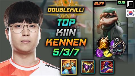 케넨 탑 템트리 룬 기인 벨트 기발 Kiin Kennen Top 롤 Kr 천상계 패치 13 18 Youtube