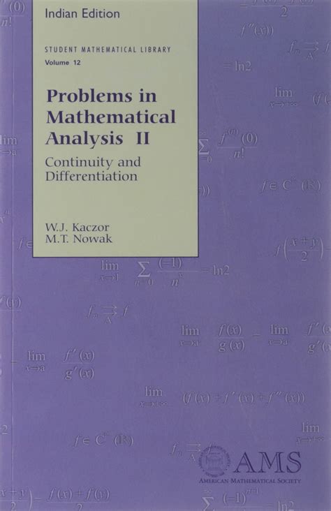 Problems In Mathematical Analysis Ii Ansh Book Store