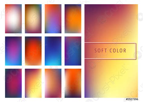 Soft Color Gradients Background Stock Vector 2527396 Crushpixel