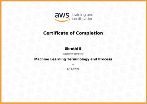Shruthi B On Linkedin Machinelearning Aws Professionaldevelopment Coursecompletion Certified
