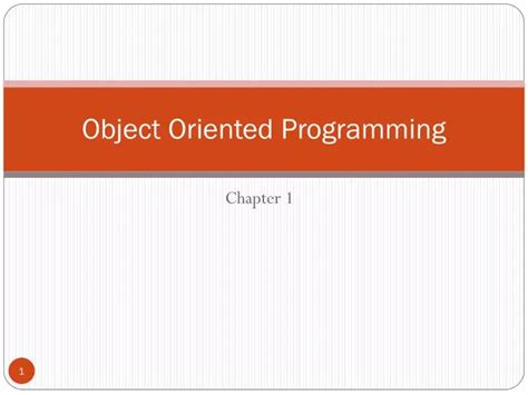 Ppt Object Oriented Programming Powerpoint Presentation Free
