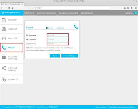 Netcomm NF18ACV Residential TelTel