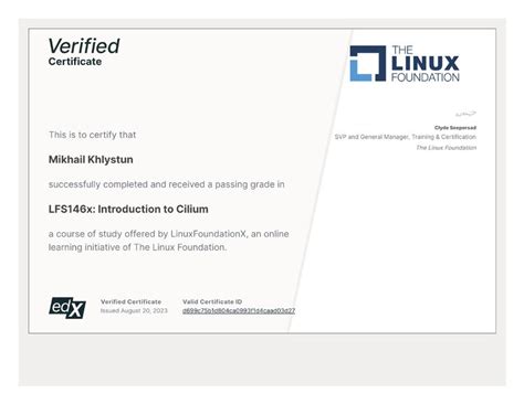 Mikhail Khlystun On Linkedin Kubernetes Cilium Ebpf Linuxfoundation