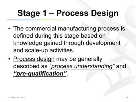 A Lifecycle Approach To Process Validation Ppt