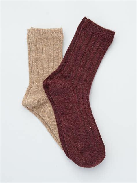 Pack De 2 Pares De Calcetines Rojo Kiabi 900€
